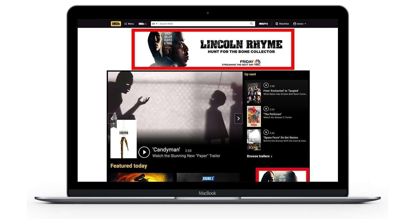 HPTO Advertising - Homepage Takeover Ads Examples